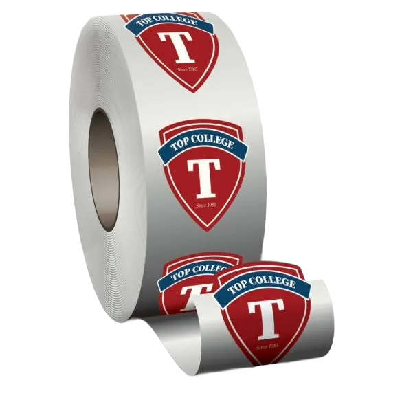 Custom Rectangle Labels on Rolls for Vibrant Packaging